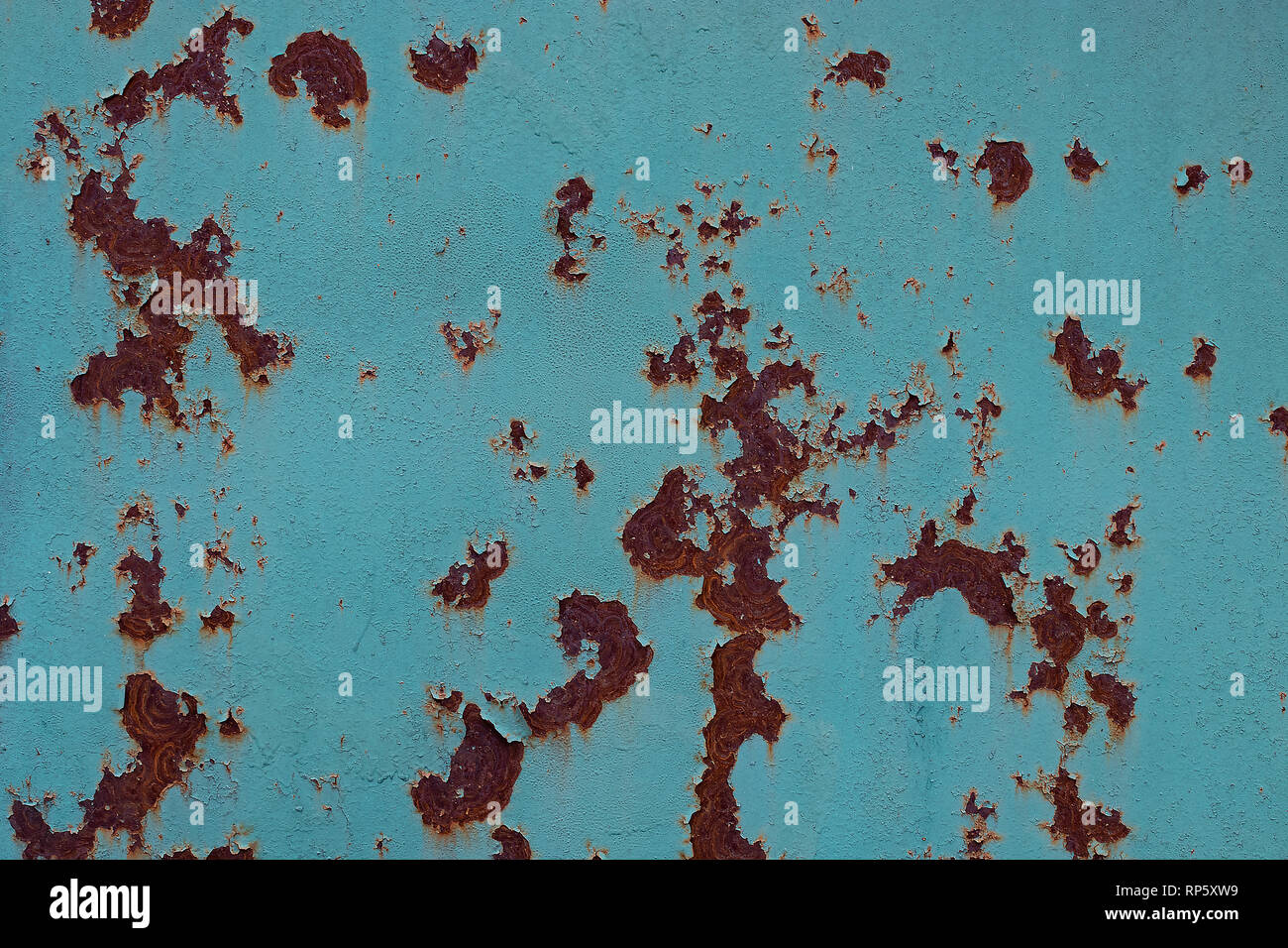 blue metal background with rust. Texture background Stock Photo - Alamy