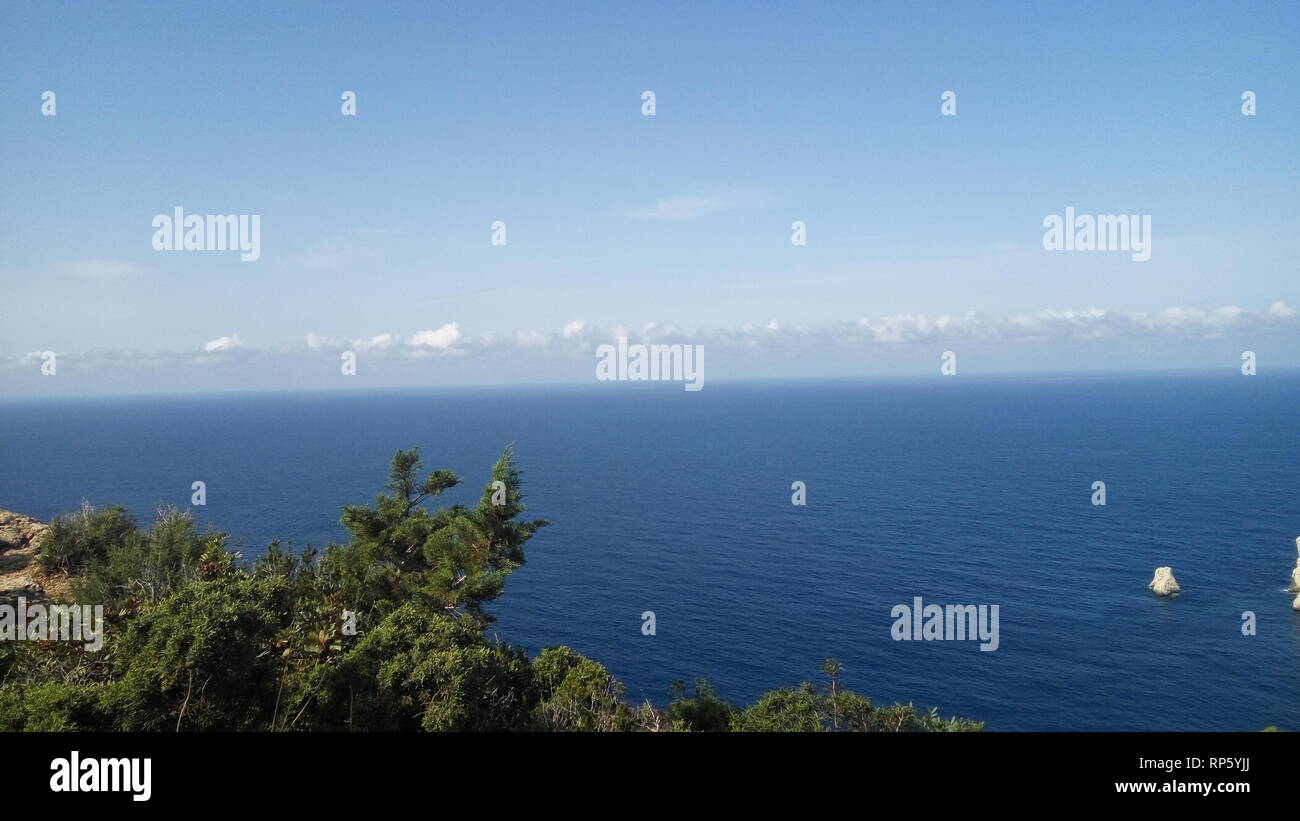 view of the mediterranean sea Stock Photo - Alamy