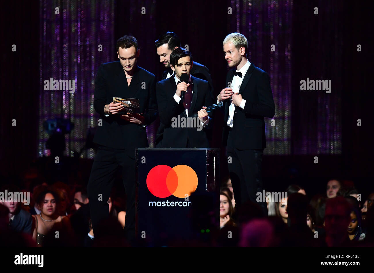 Mastercard british album year on stage brit 2019 o2 arena hi-res stock ...