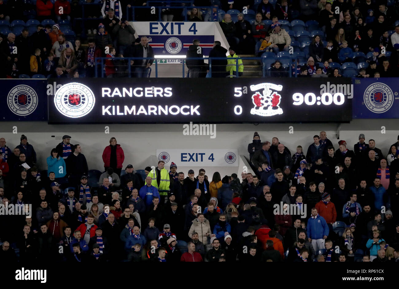 The scoreboard ibrox stadium hi-res stock photography and images - Alamy