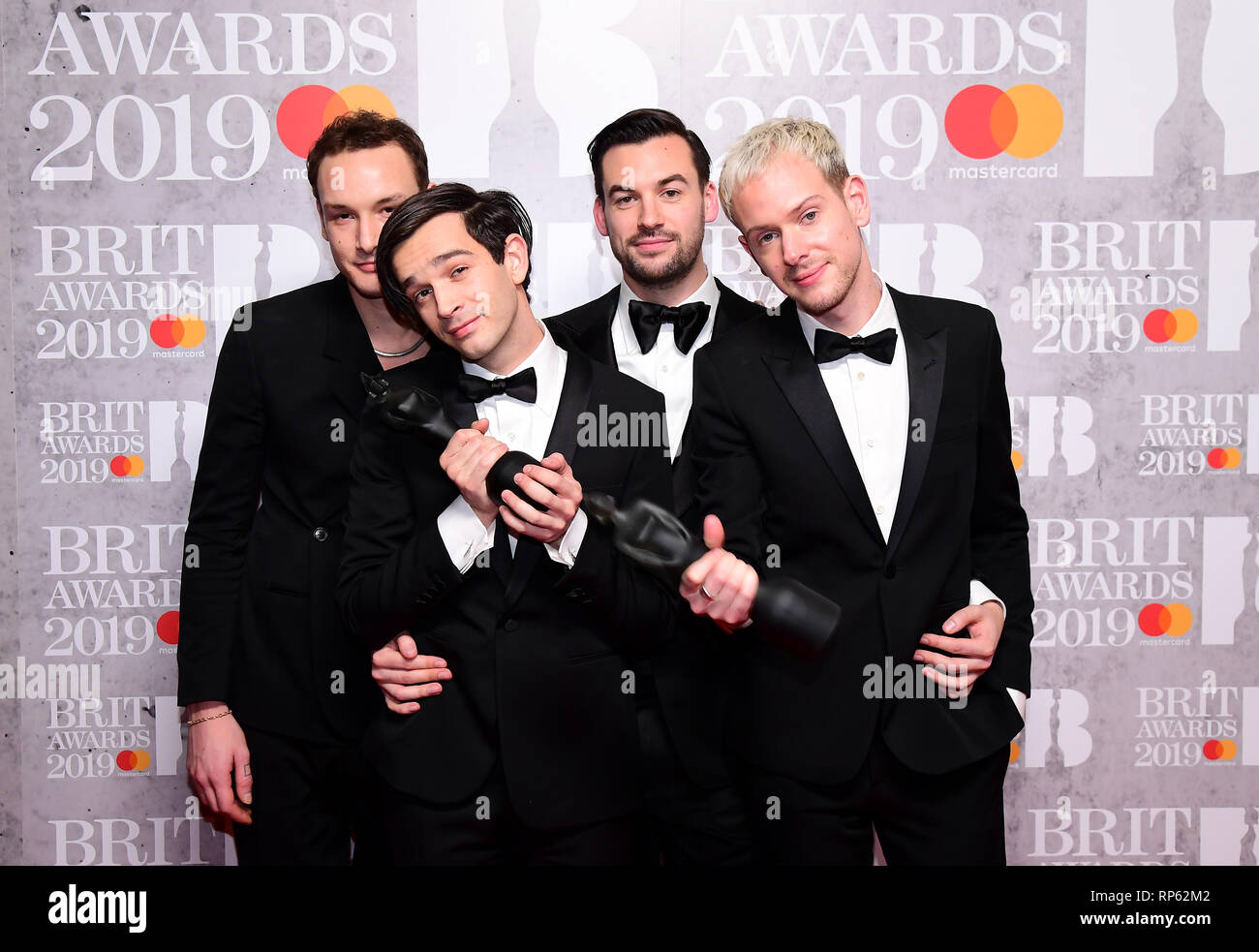 Matthew Healy, Ross MacDonald, George Daniel and Adam Hann of The 1975 ...
