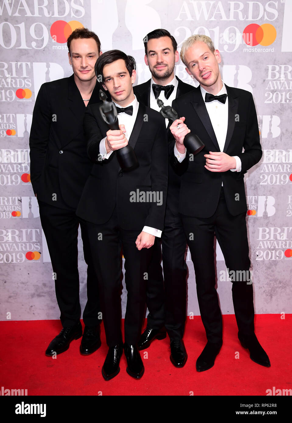 Matthew Healy, Ross MacDonald, George Daniel and Adam Hann of The 1975 ...