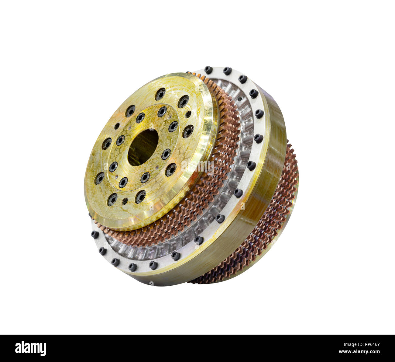 Automobile car gearbox with toothed wheels isolated on white background ...