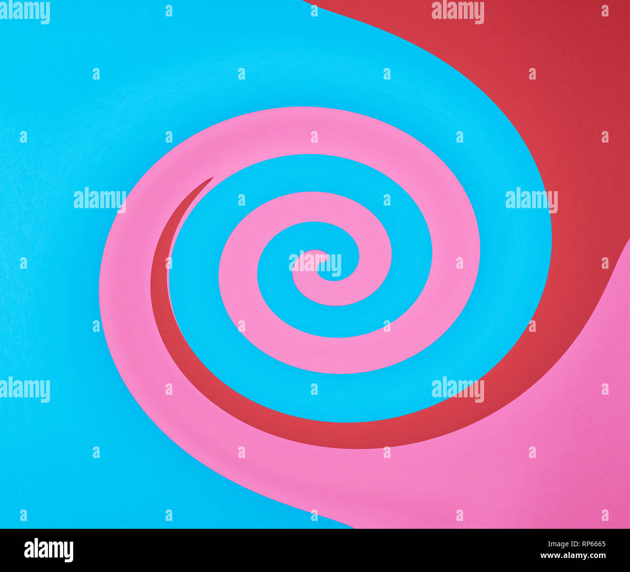 Geometric spiral form twisting hi-res stock photography and images - Alamy