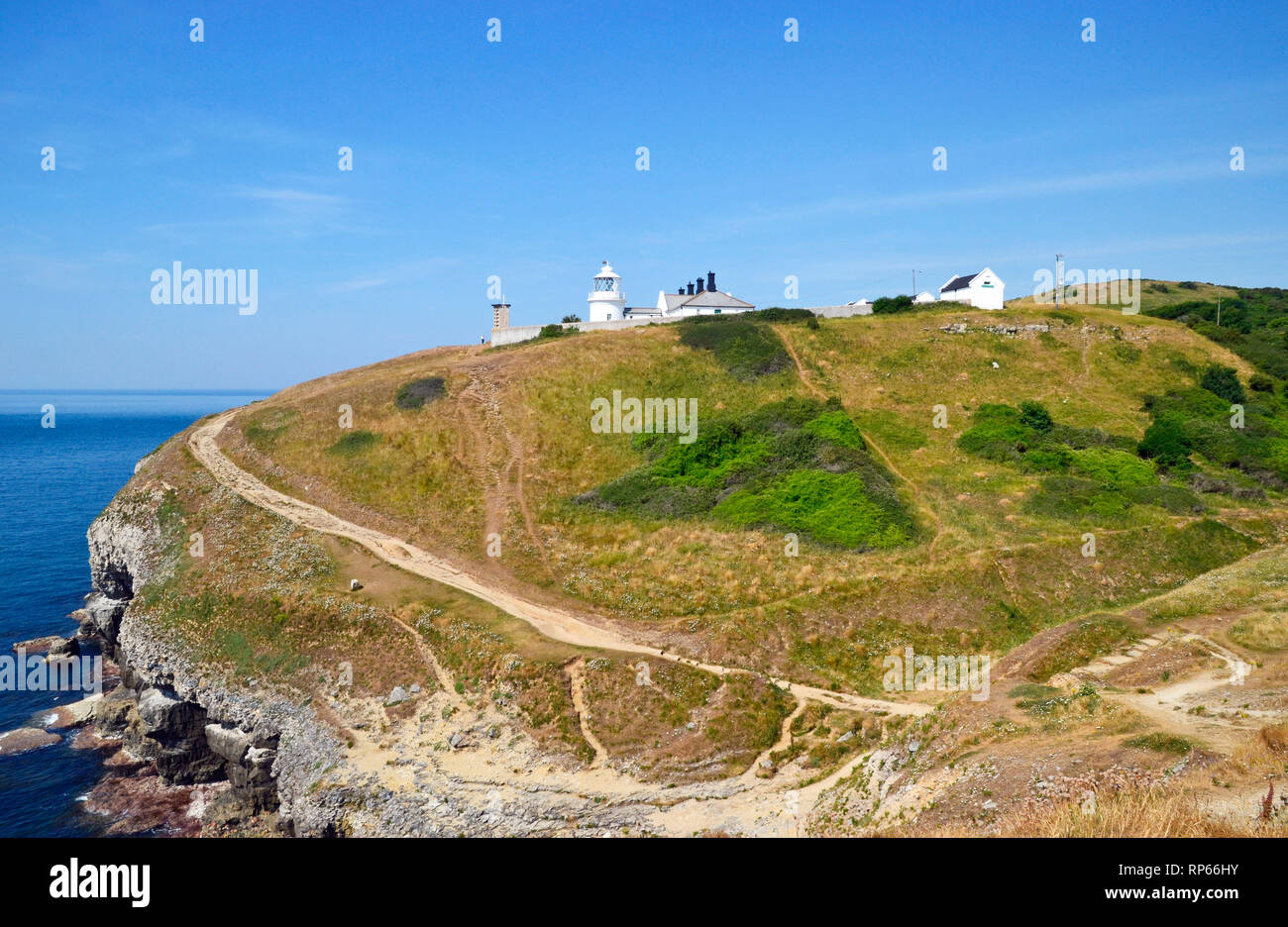 Coastal walk through Durlston Country Park and National Nature Reserve ...