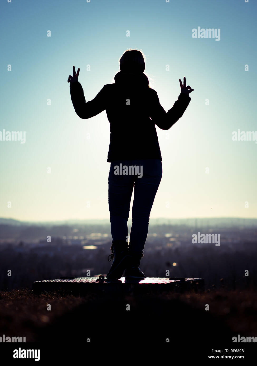 Female Victory Silhouette