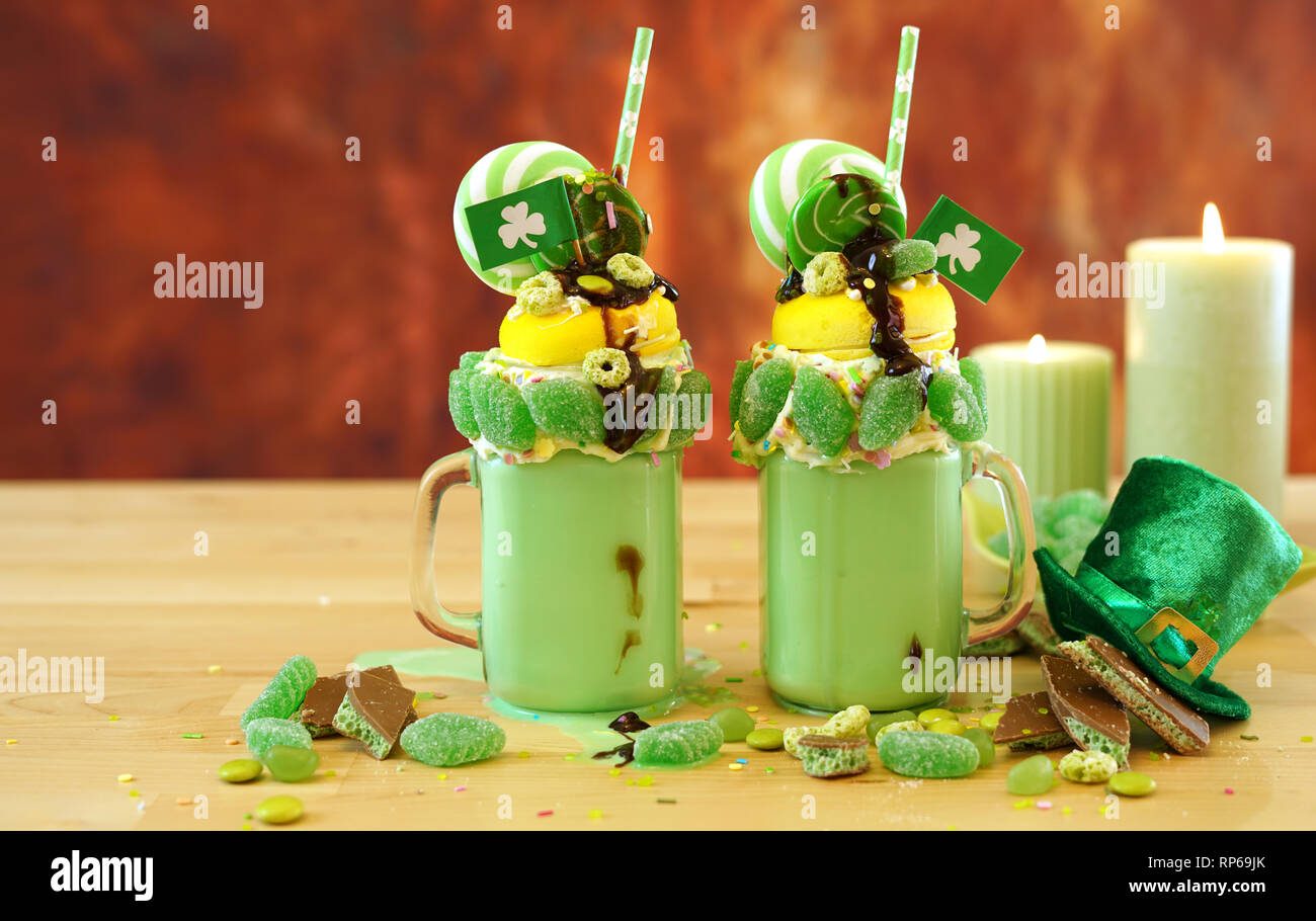 Happy St Patrick's Day on-trend holiday freak shakes milkshakes ...