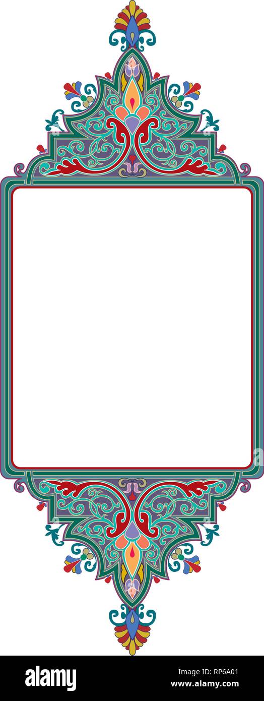 arabesque Borders - Tiled frame in plant leaves and flowers Framework ...