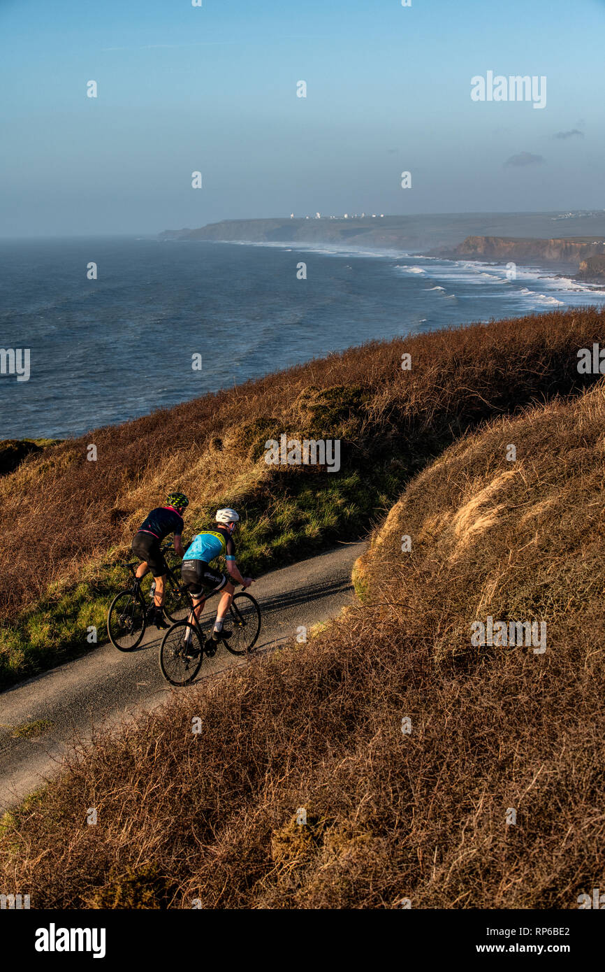 Cycling coast devon hi-res stock photography and images - Alamy