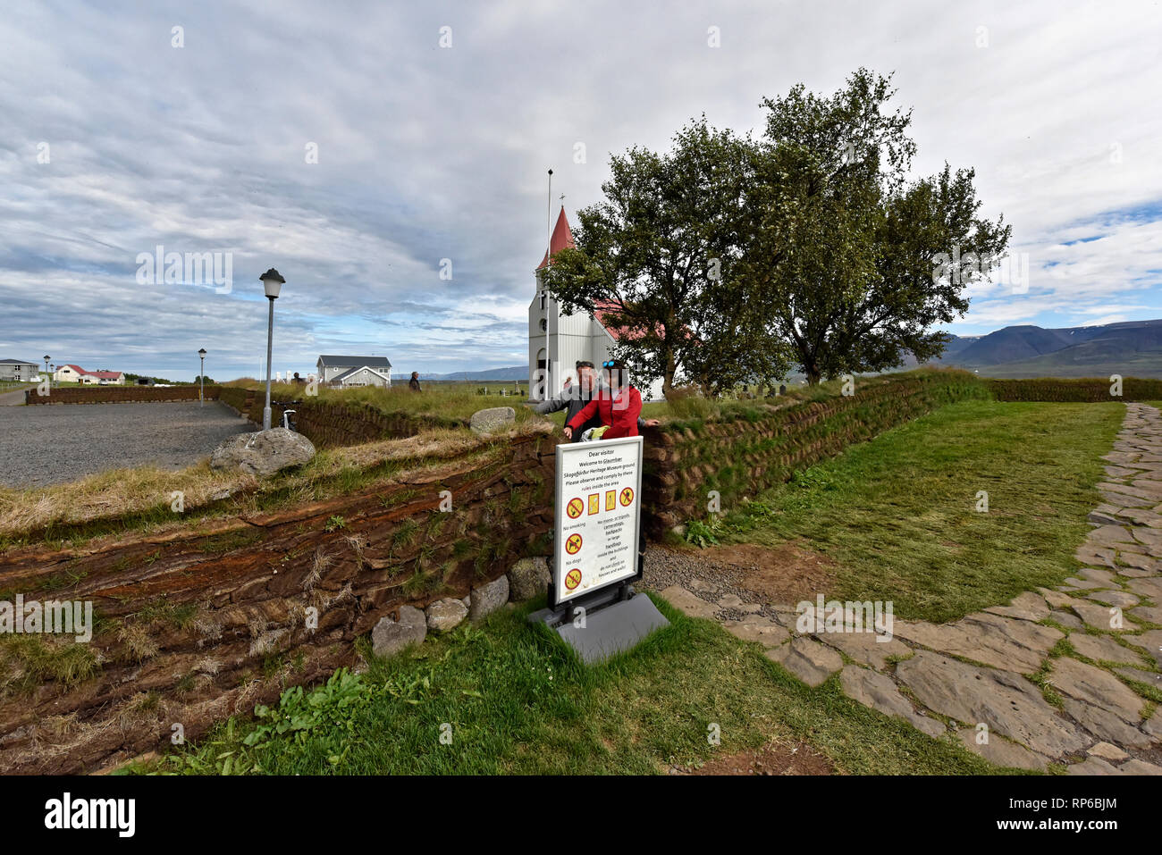 Wooden church Saurbær, Hvalfjörður, Hvanneyri, Mosfellsbæ, Iceland ...