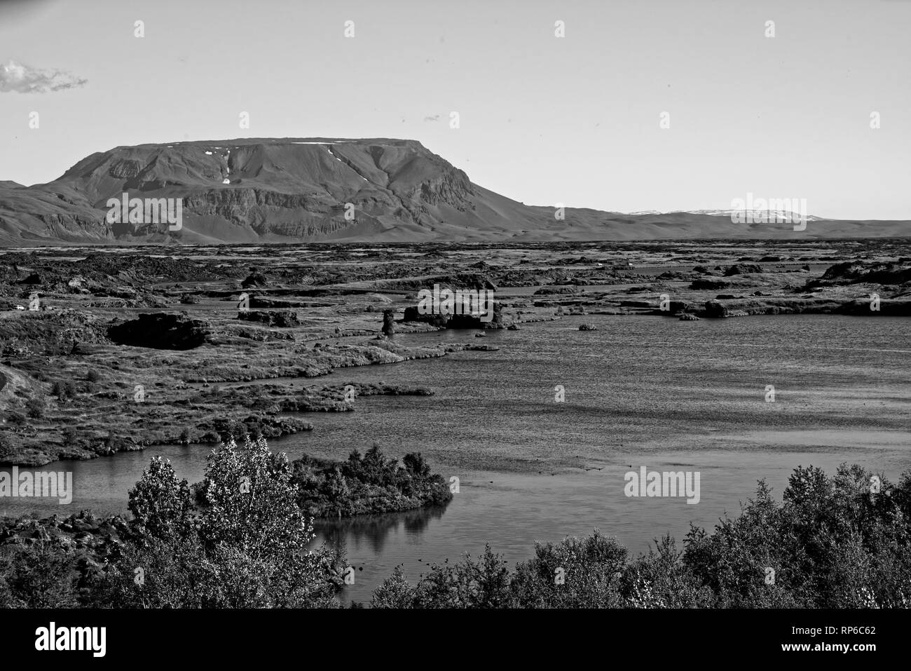 Thermal lake iceland Black and White Stock Photos & Images - Alamy