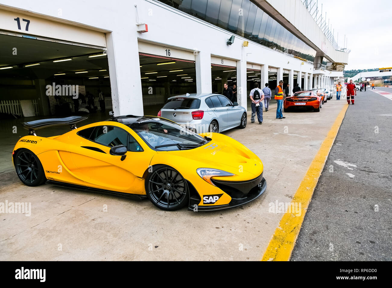 Johannesburg, South Africa - October 11 2014: McLaren Day at Kyalami ...
