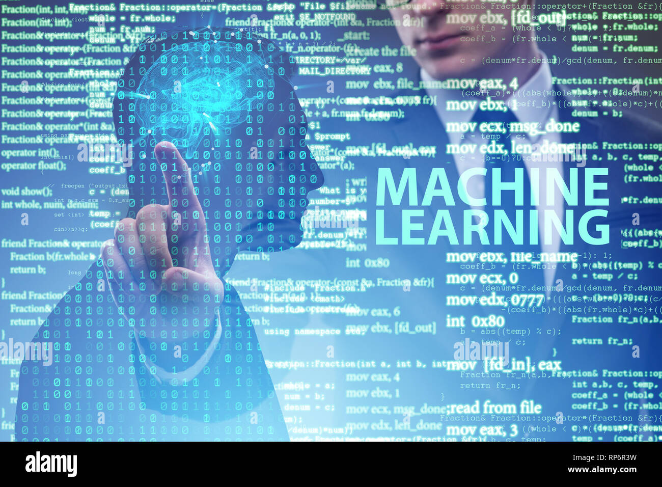 Machine learning concept as modern technology Stock Photo - Alamy