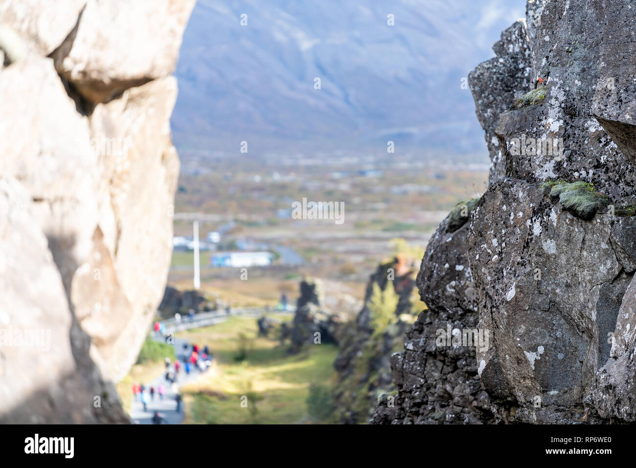 Thingvellir, Iceland National Park canyon continental divide plate ...
