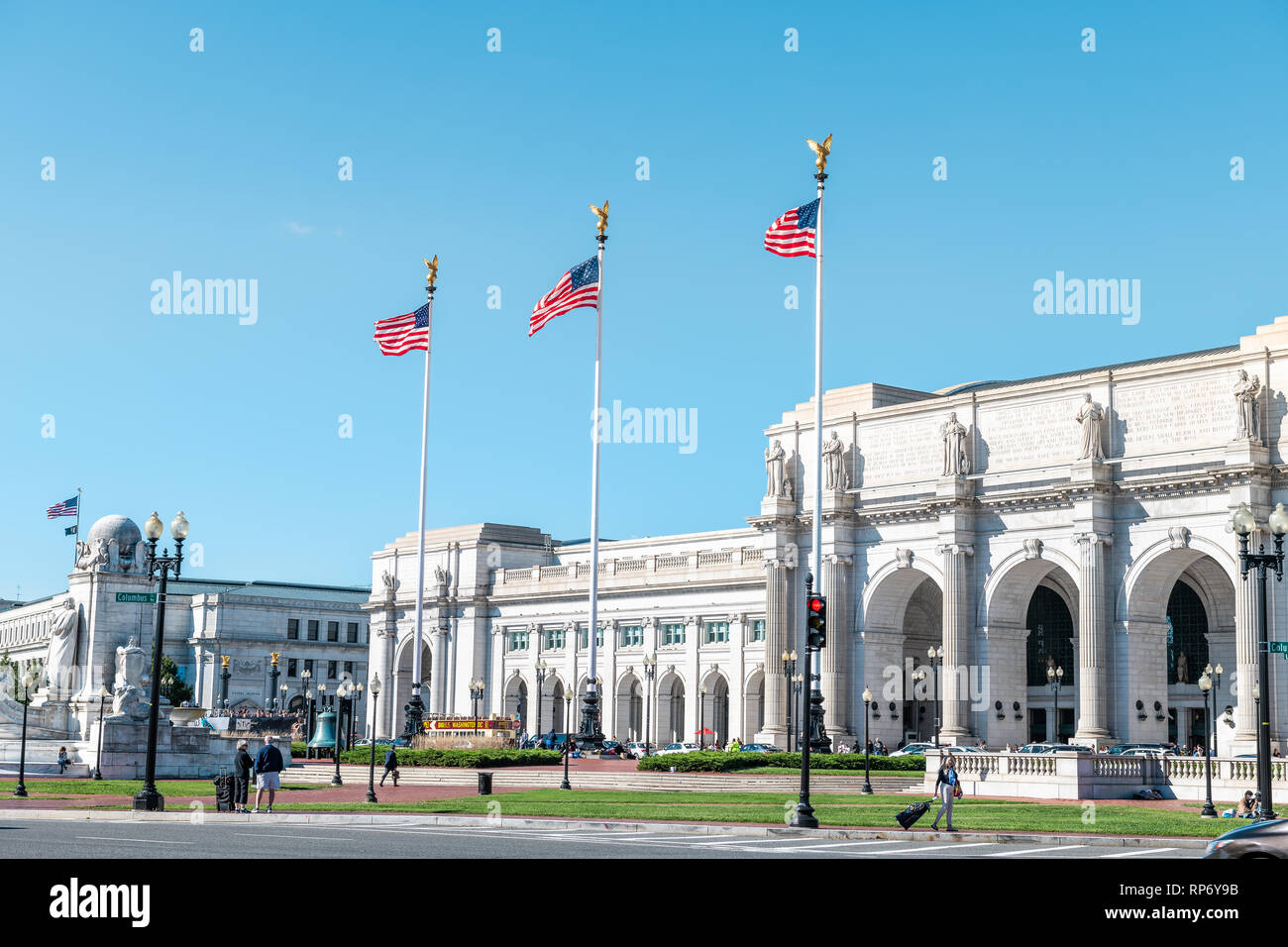 Washington DC, USA - October 12, 2018: Union Station and Columbus ...