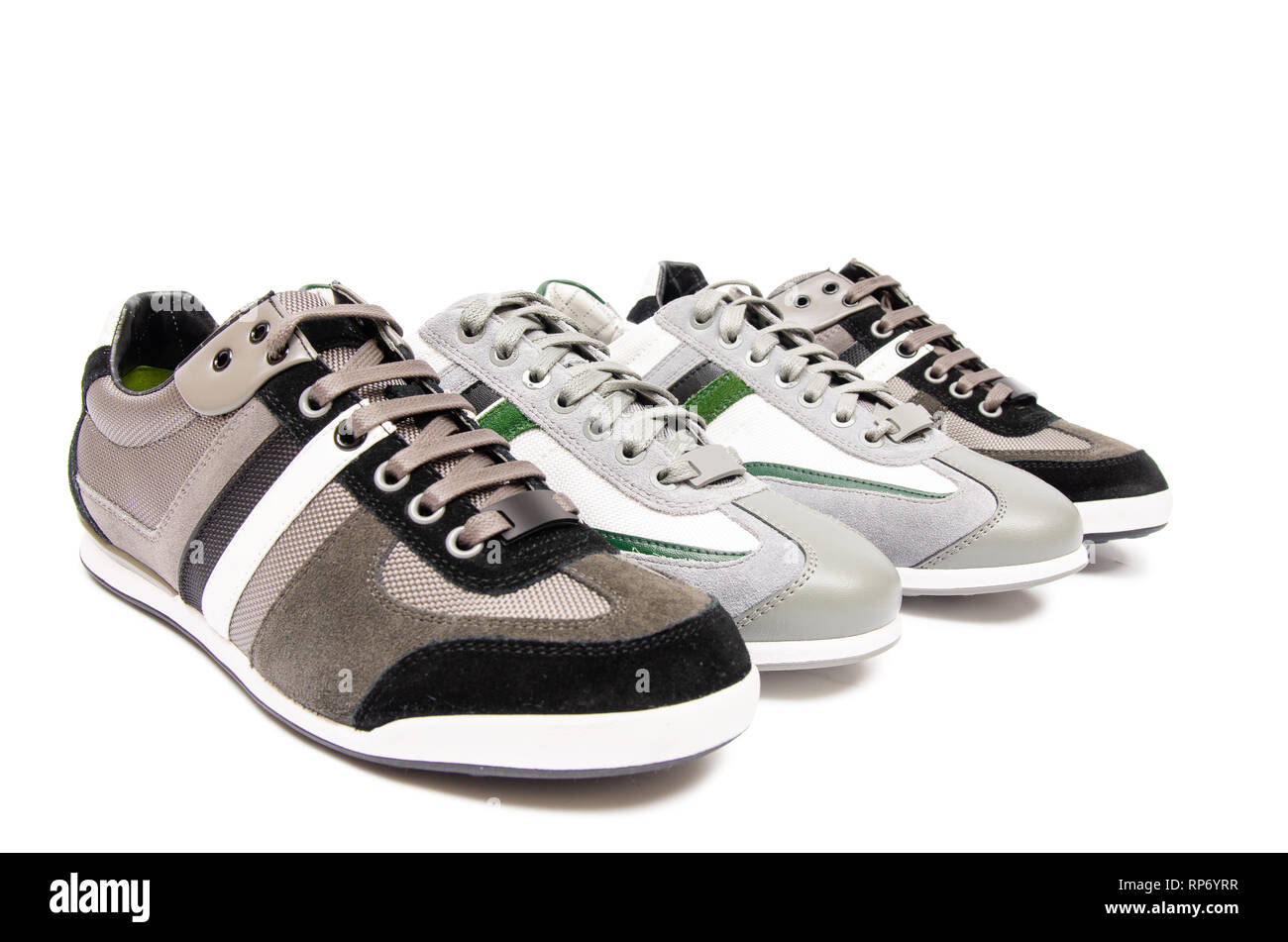 Selection of trainers isolated on white Stock Photo - Alamy