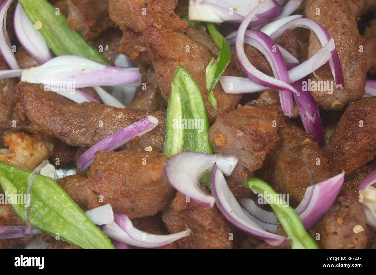 Fried mutton steak delicious food Stock Photo - Alamy