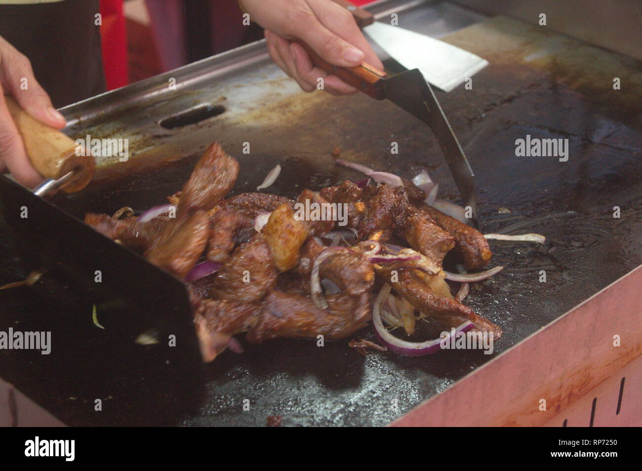 Fried mutton steak delicious food Stock Photo - Alamy