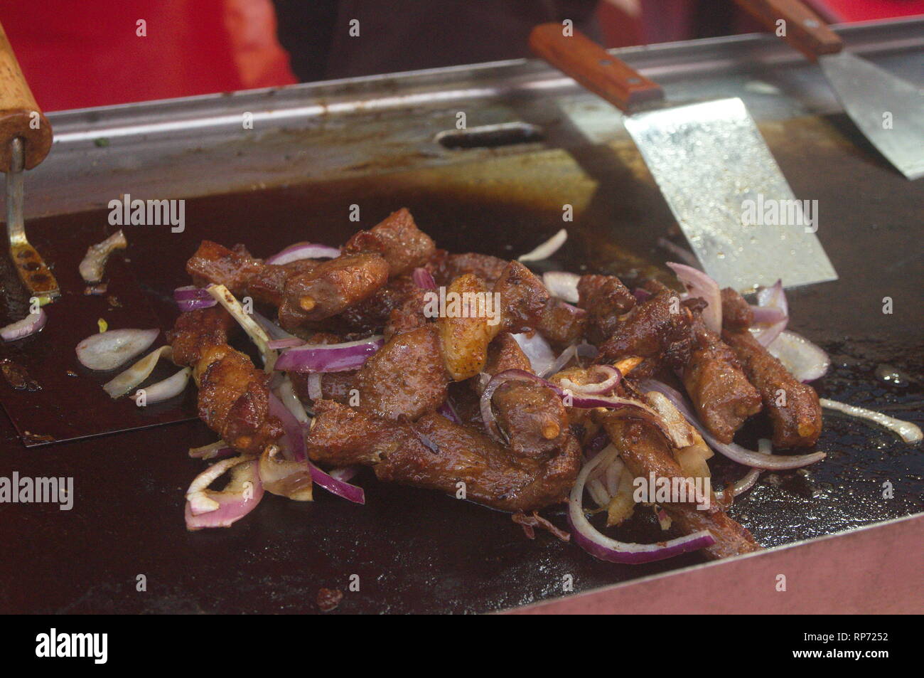 Fried mutton steak delicious food Stock Photo - Alamy