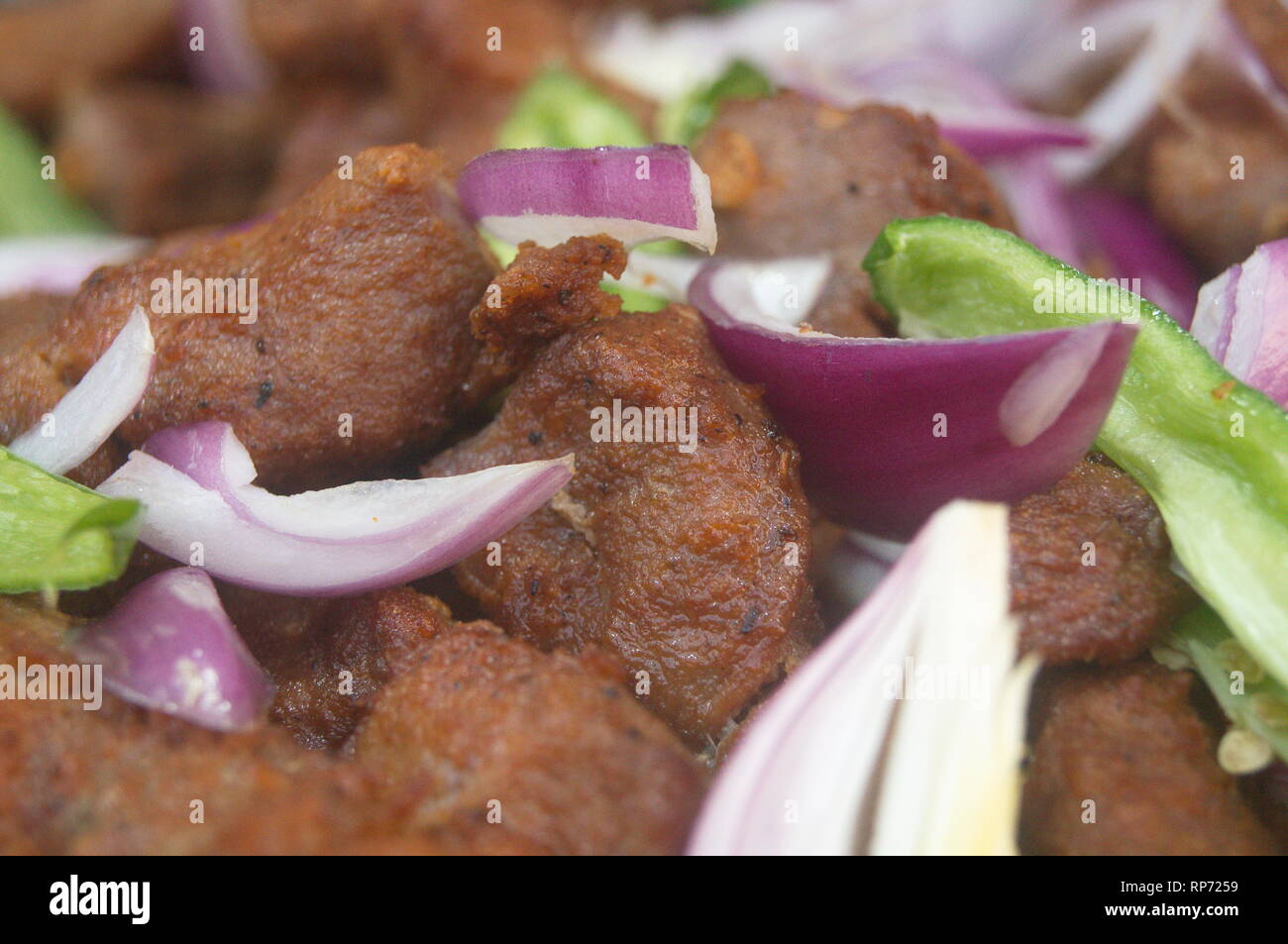 Fried mutton steak delicious food Stock Photo - Alamy