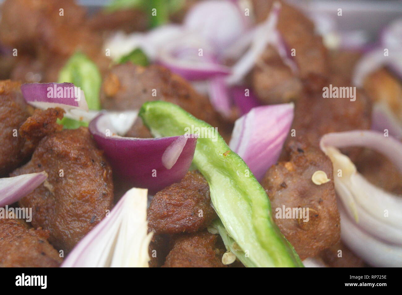 Fried mutton steak delicious food Stock Photo - Alamy