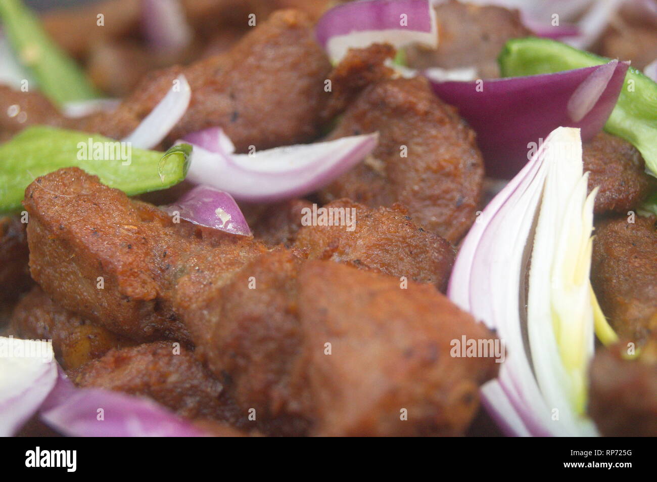 Fried mutton steak delicious food Stock Photo - Alamy