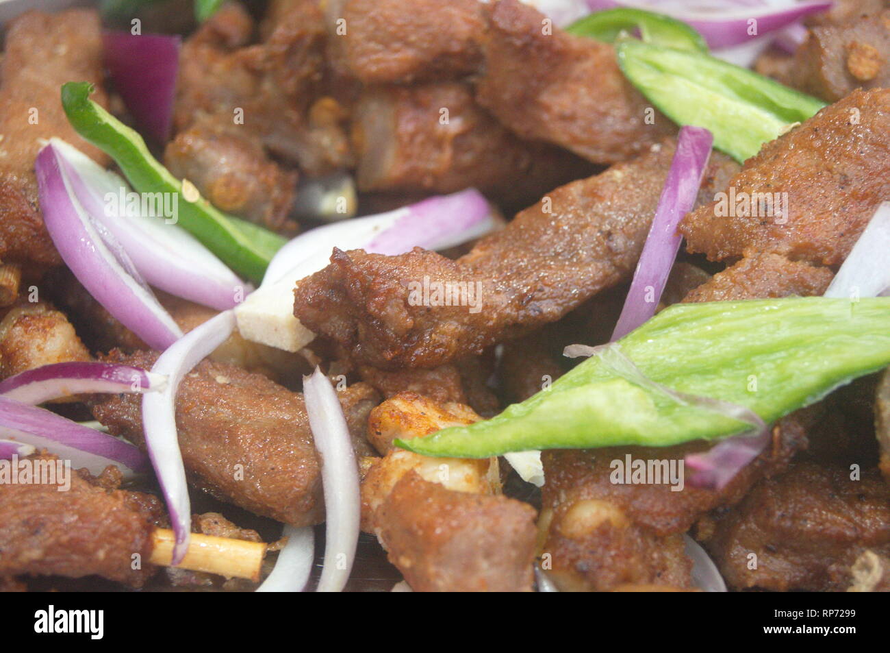 Fried mutton steak delicious food Stock Photo - Alamy