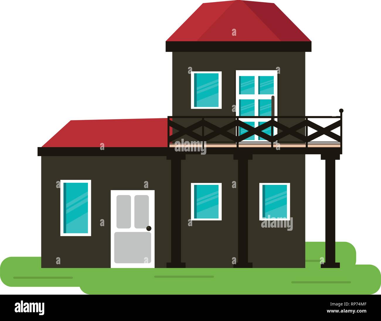 House real estate cartoon isolated Stock Vector Image & Art - Alamy