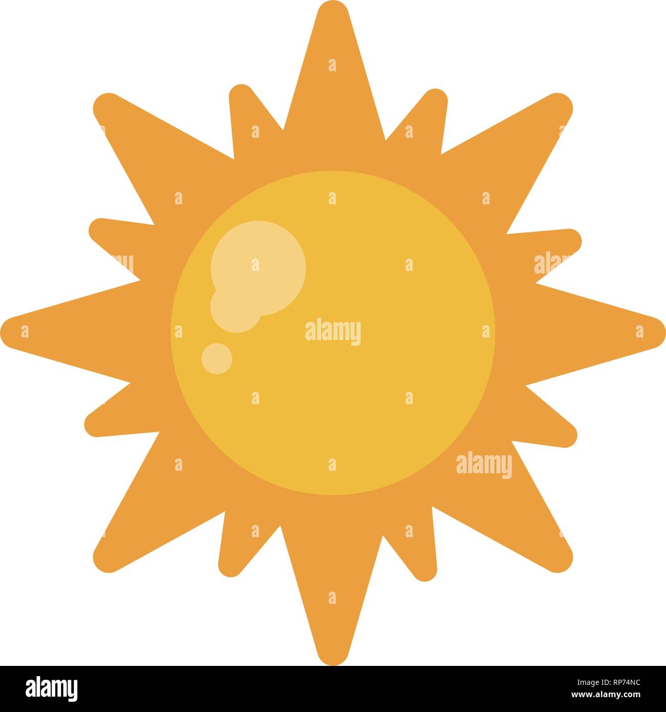 Sun solar symbol isolated Stock Vector Image & Art - Alamy