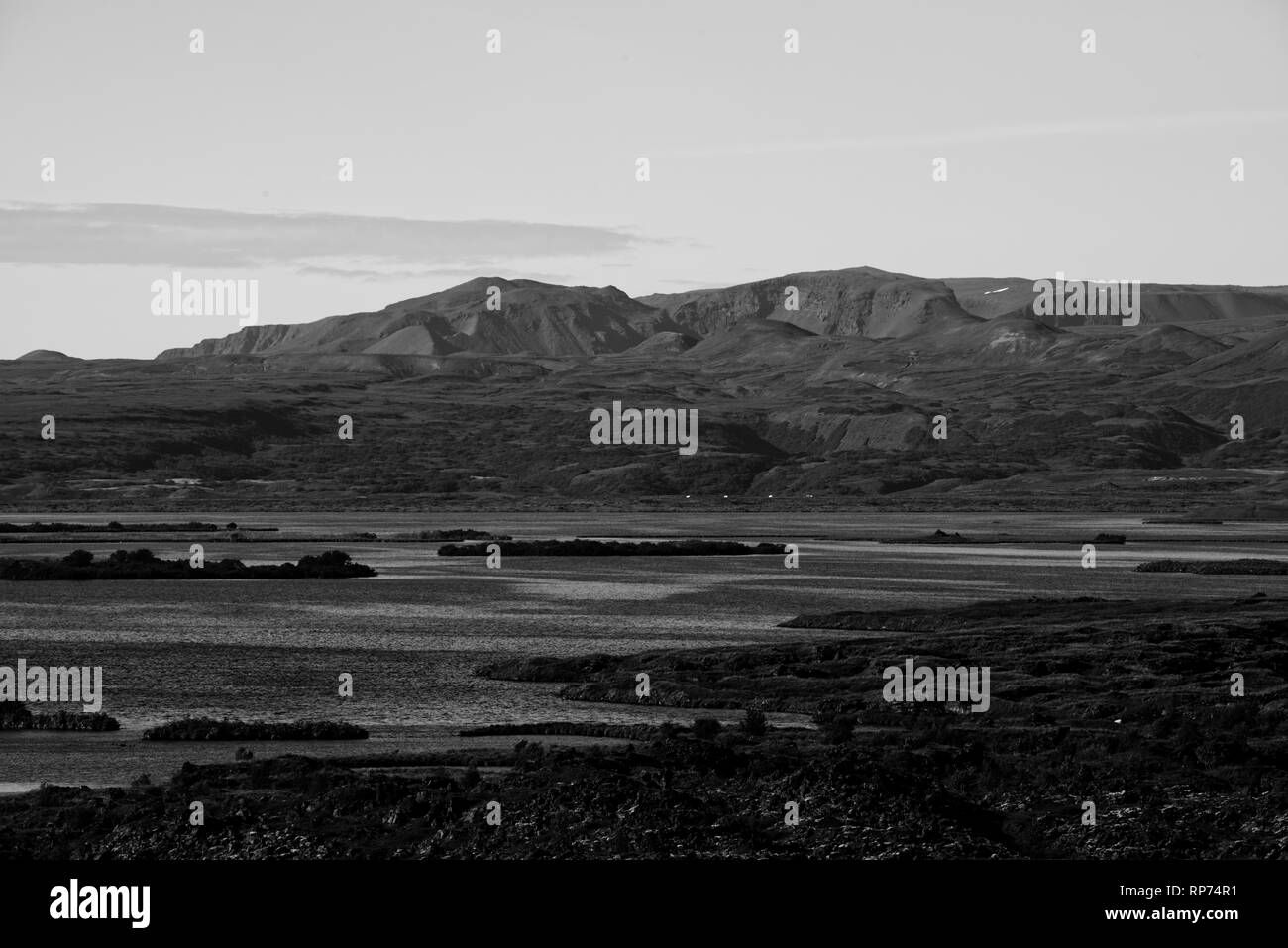 Thermal lake iceland Black and White Stock Photos & Images - Alamy