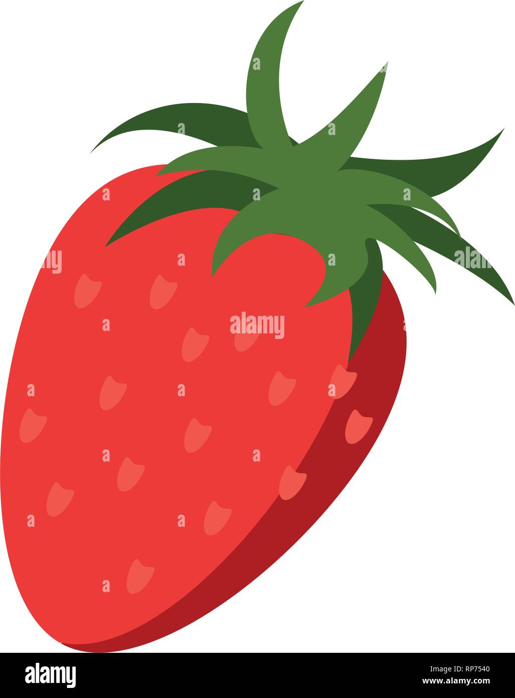 strawberry fresh fruit cartoon Stock Vector Image & Art - Alamy