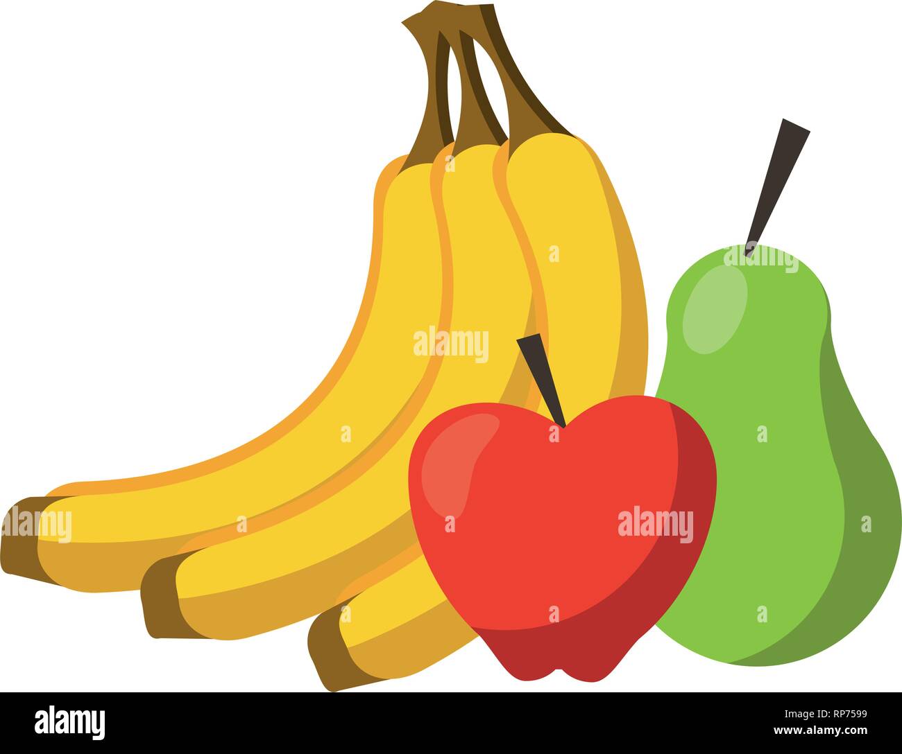 fresh fruits cartoon Stock Vector Image & Art - Alamy