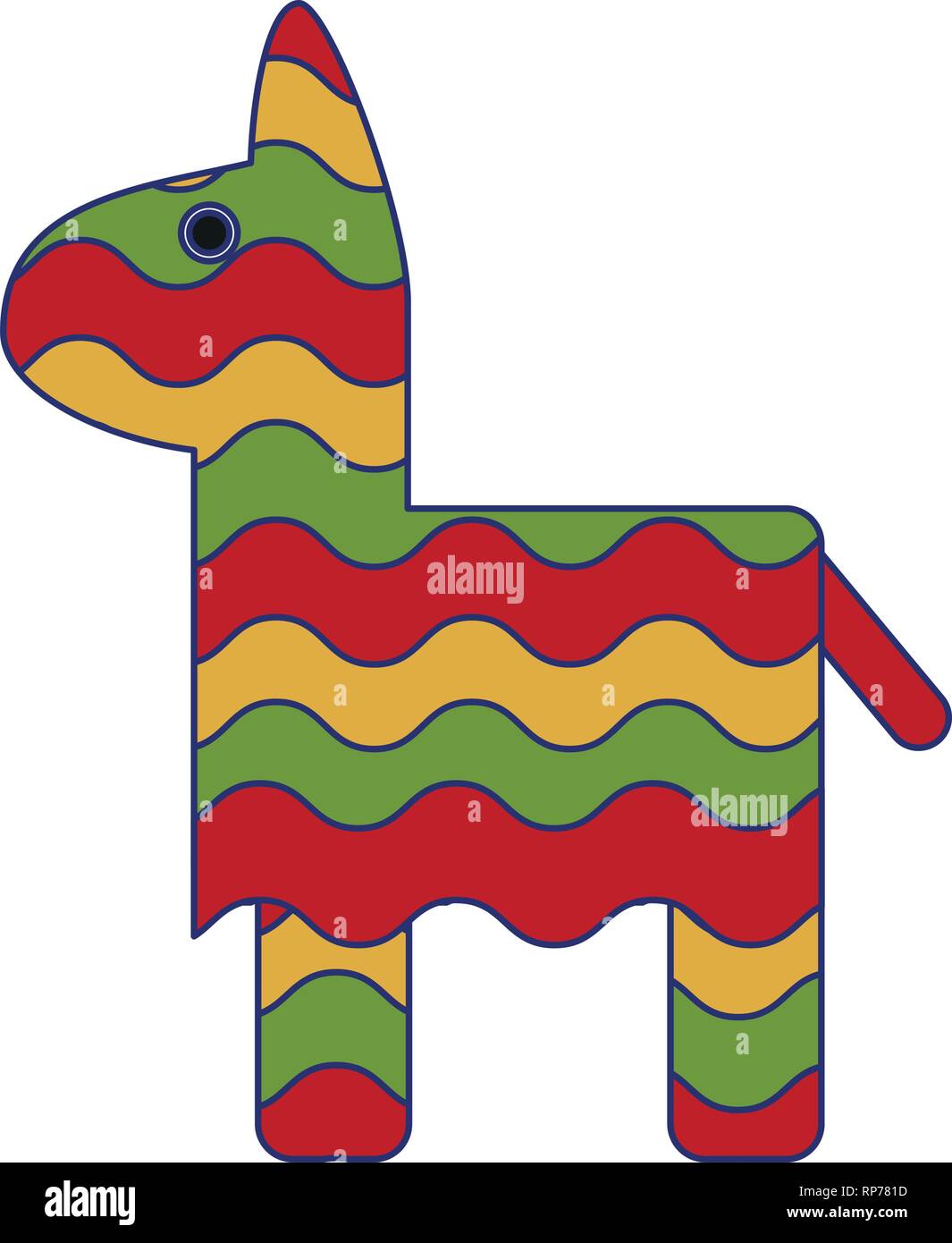 Pinata mexican party cartoon isolated Stock Vector Image & Art - Alamy