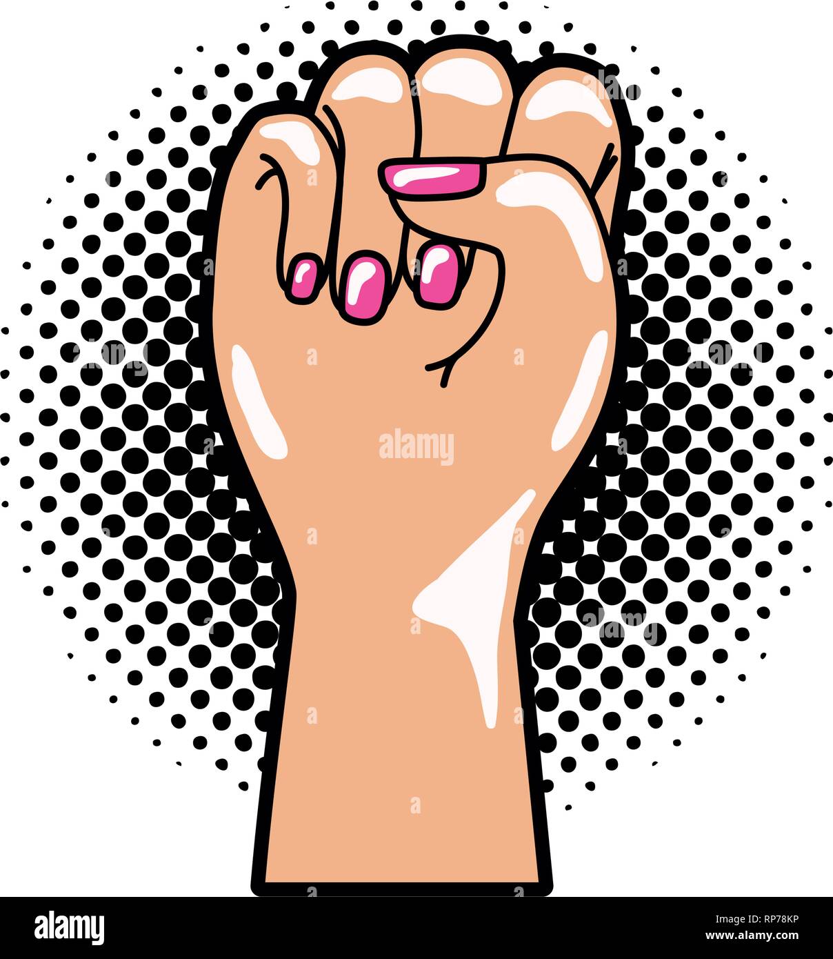 hand in sign power pop art Stock Vector Image & Art - Alamy