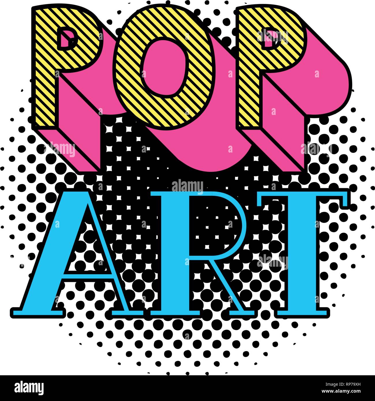 pop art label isolated icon Stock Vector Image & Art - Alamy