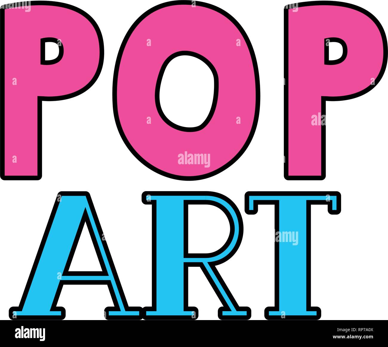 pop art label isolated icon Stock Vector Image & Art - Alamy