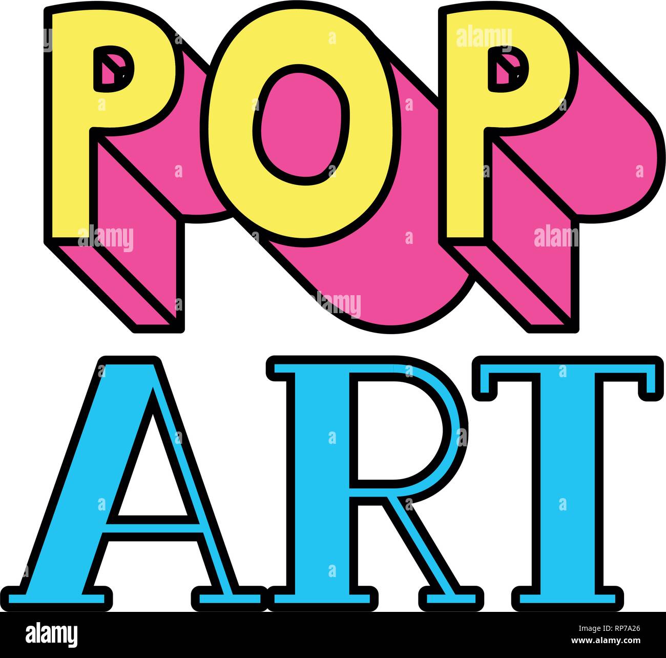 pop art label isolated icon Stock Vector Image & Art - Alamy