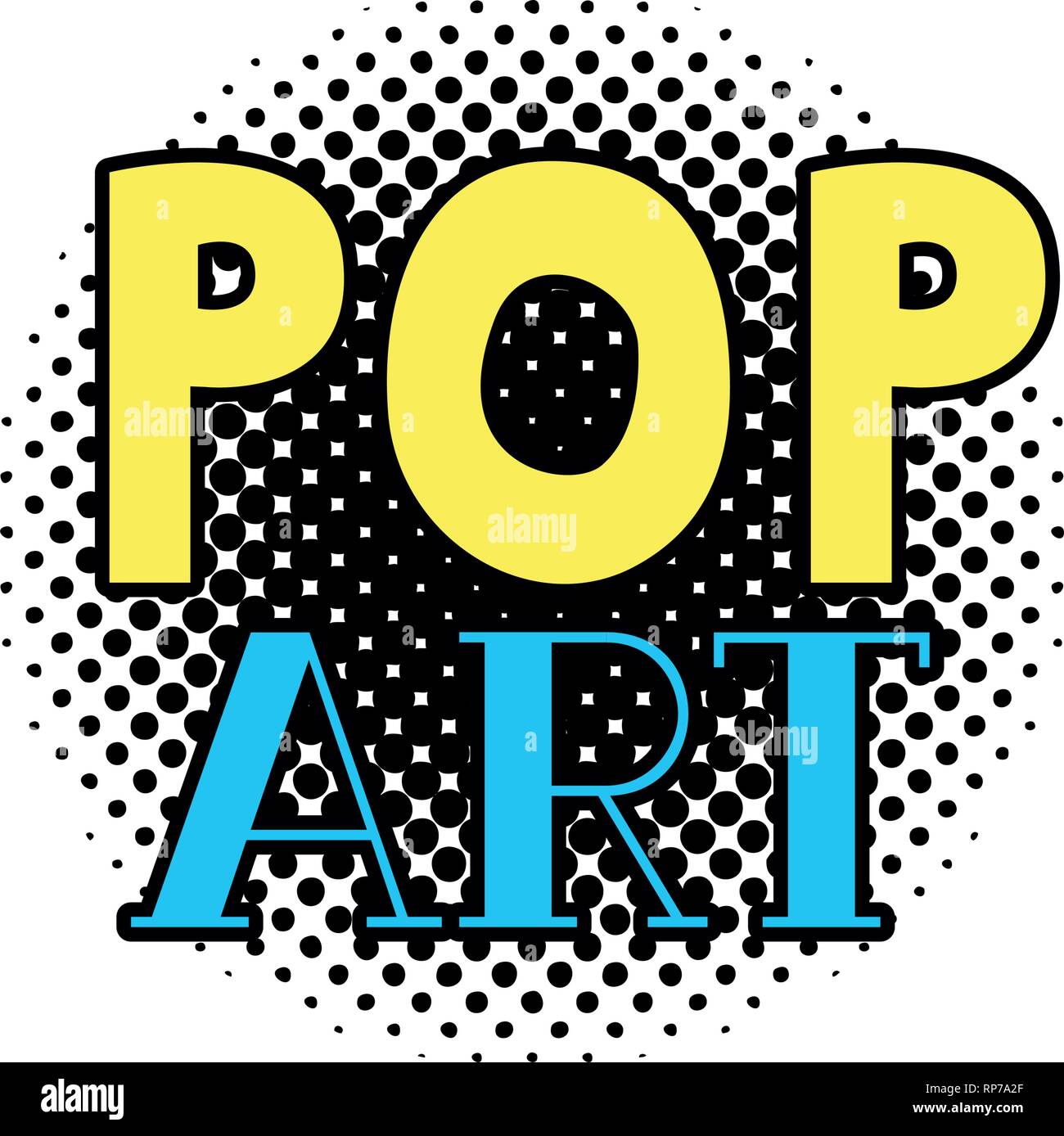 pop art label isolated icon Stock Vector Image & Art - Alamy