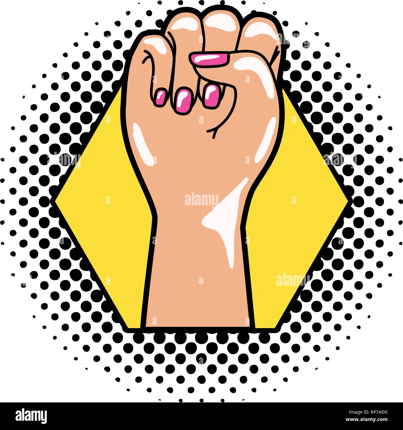 hand in sign power pop art Stock Vector Image & Art - Alamy