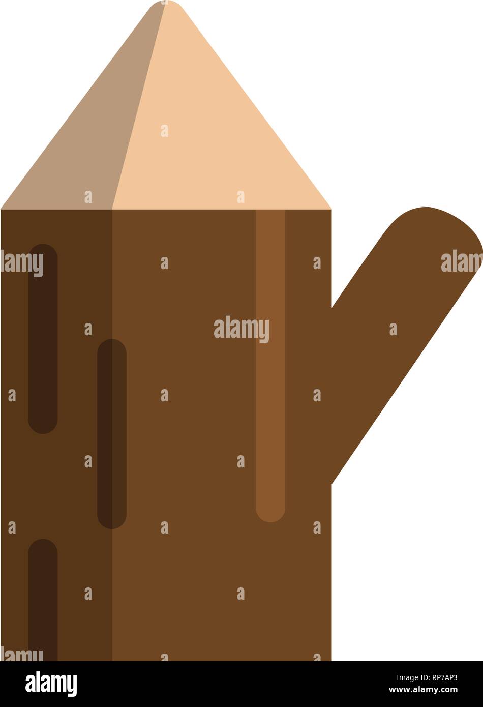 wooden trunk symbol isolated Stock Vector Image & Art - Alamy