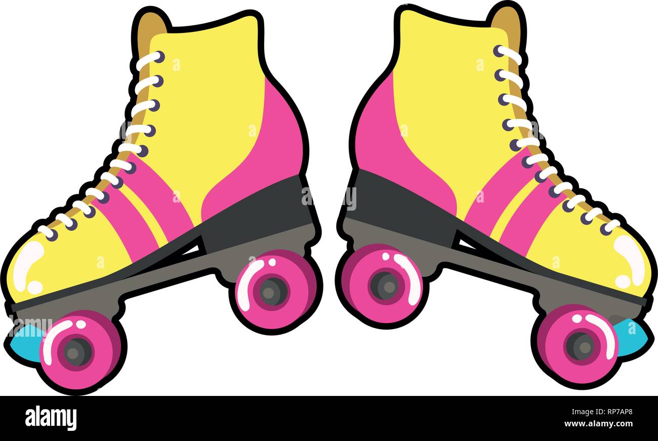 roller skates pop art icon Stock Vector Image & Art - Alamy