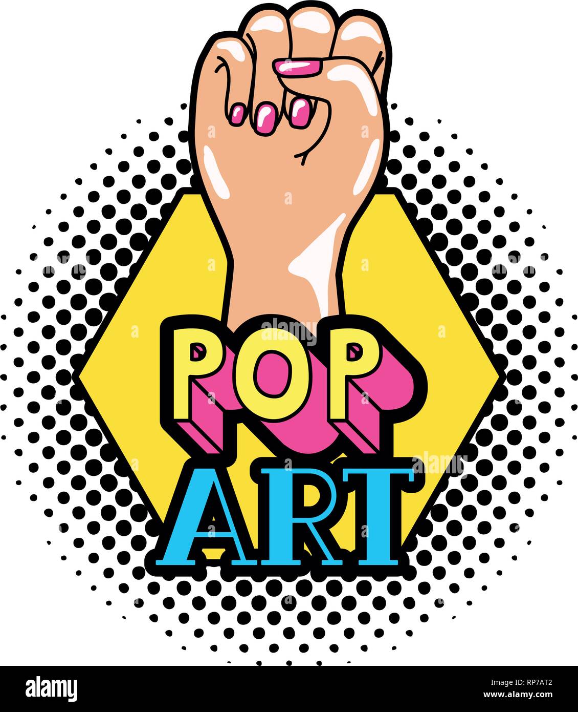 hand in sign power pop art Stock Vector Image & Art - Alamy