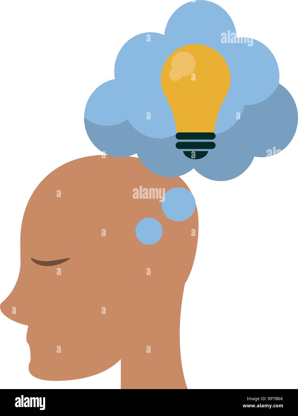 human head thinking in big idea Stock Vector Image & Art - Alamy