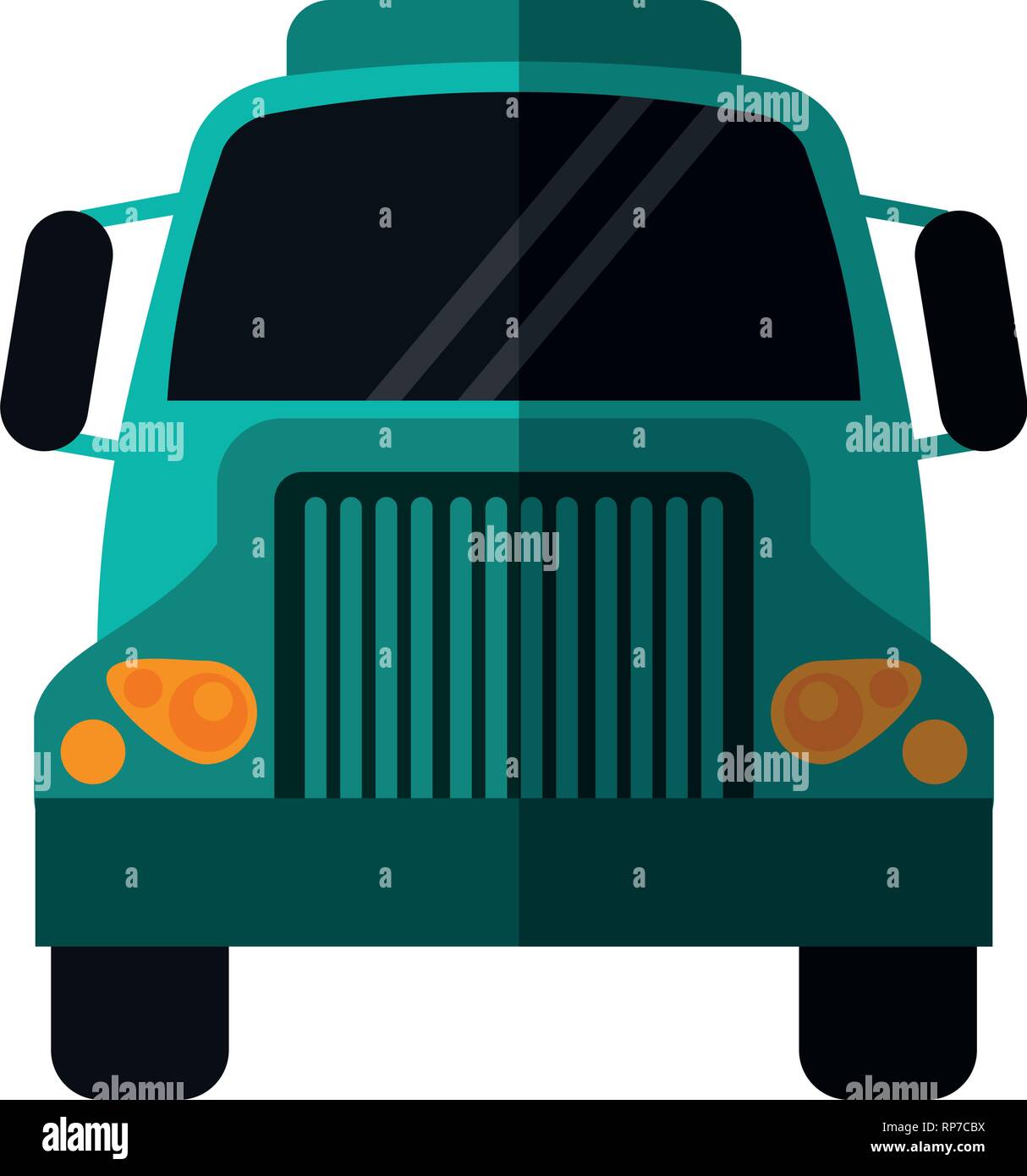 Efficient delivery truck symbol hi-res stock photography and images - Alamy