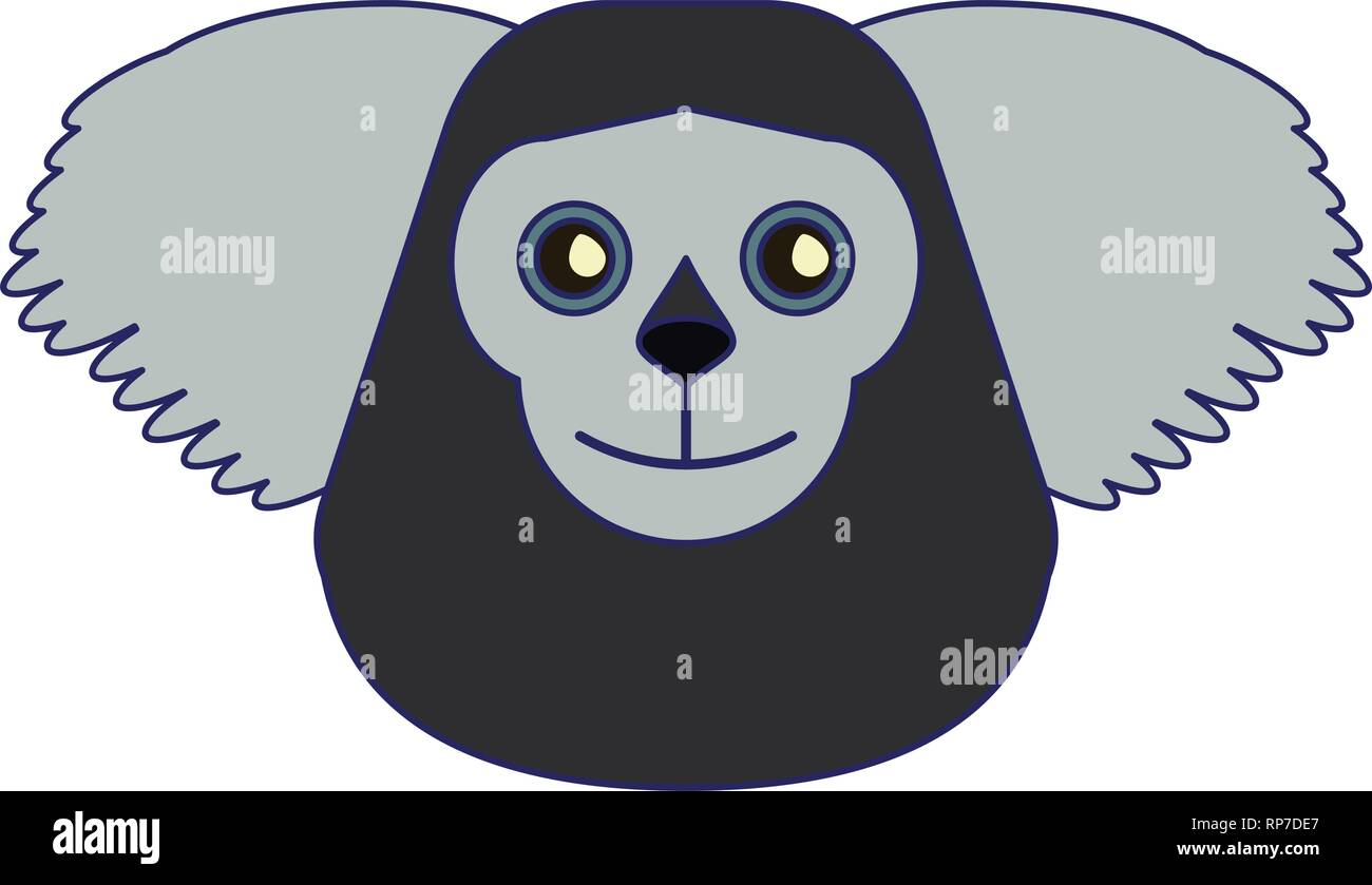 Monkey head cartoon isolated Stock Vector Image & Art - Alamy