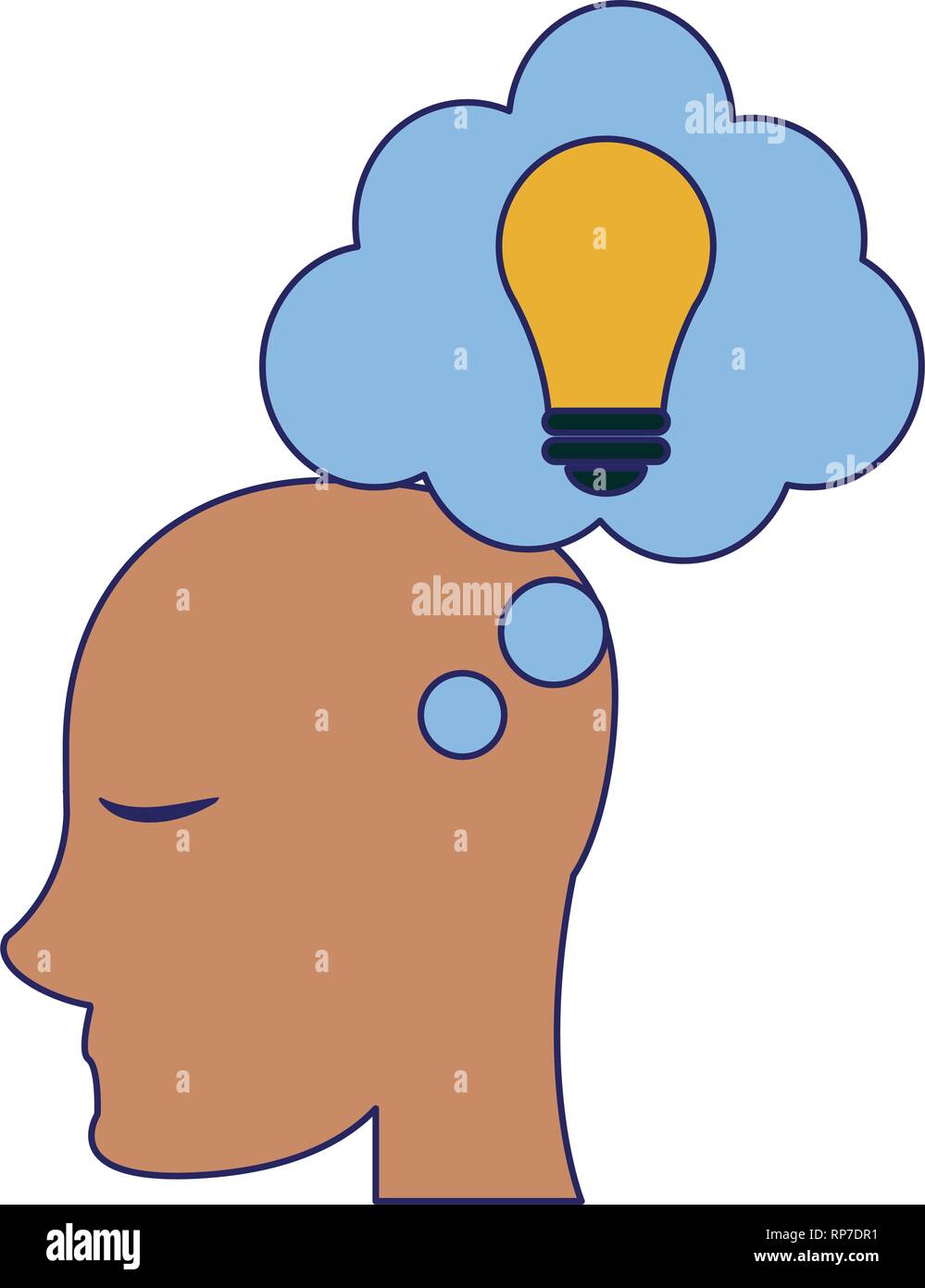 human head thinking in big idea Stock Vector Image & Art - Alamy