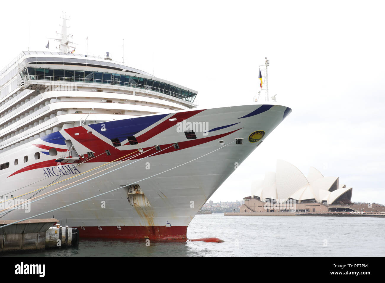 The Arcadia cruise ship moored at the Overseas Passenger Terminal in ...