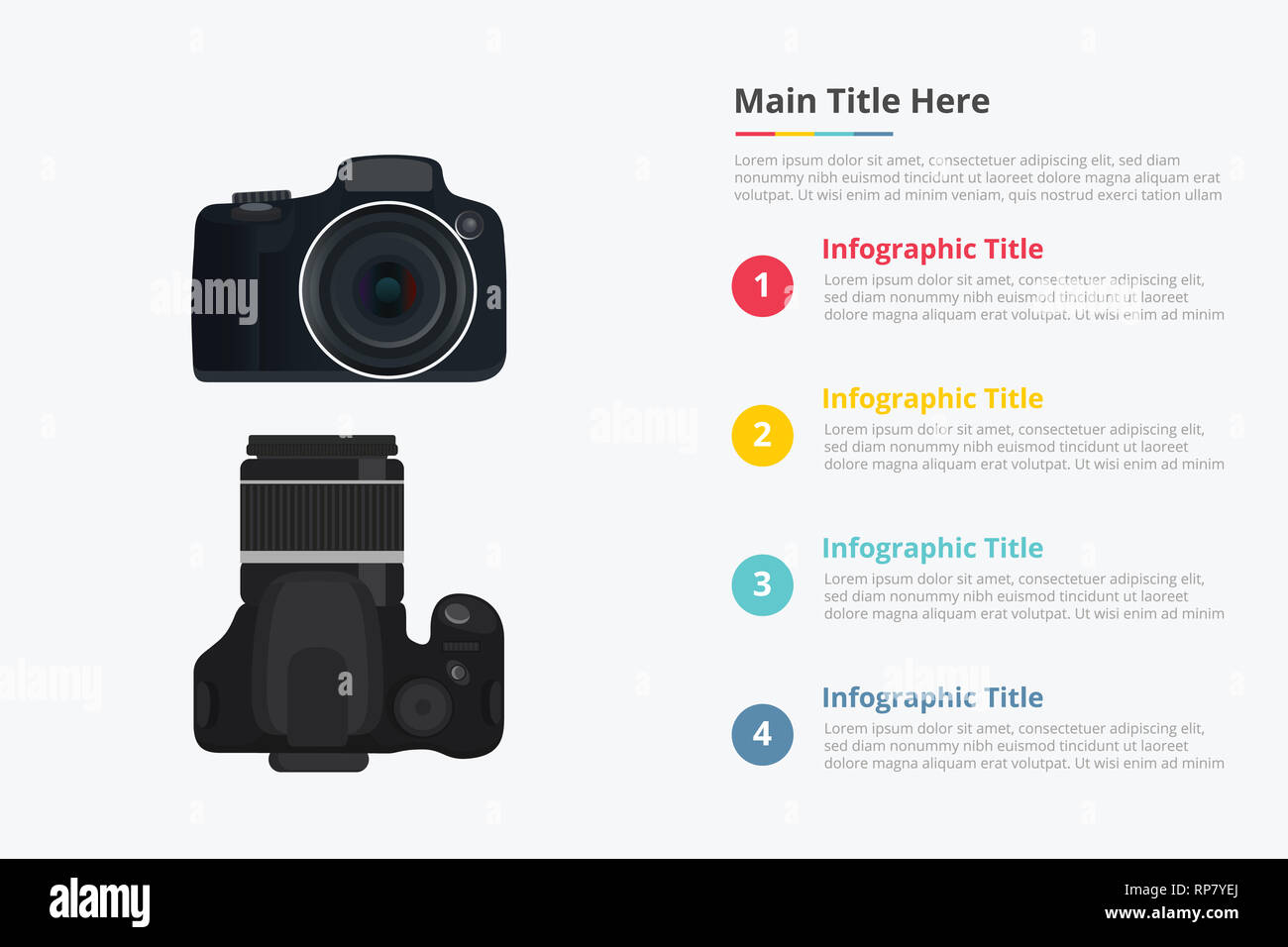 Drawing digital slr camera isolated hi-res stock photography and images ...