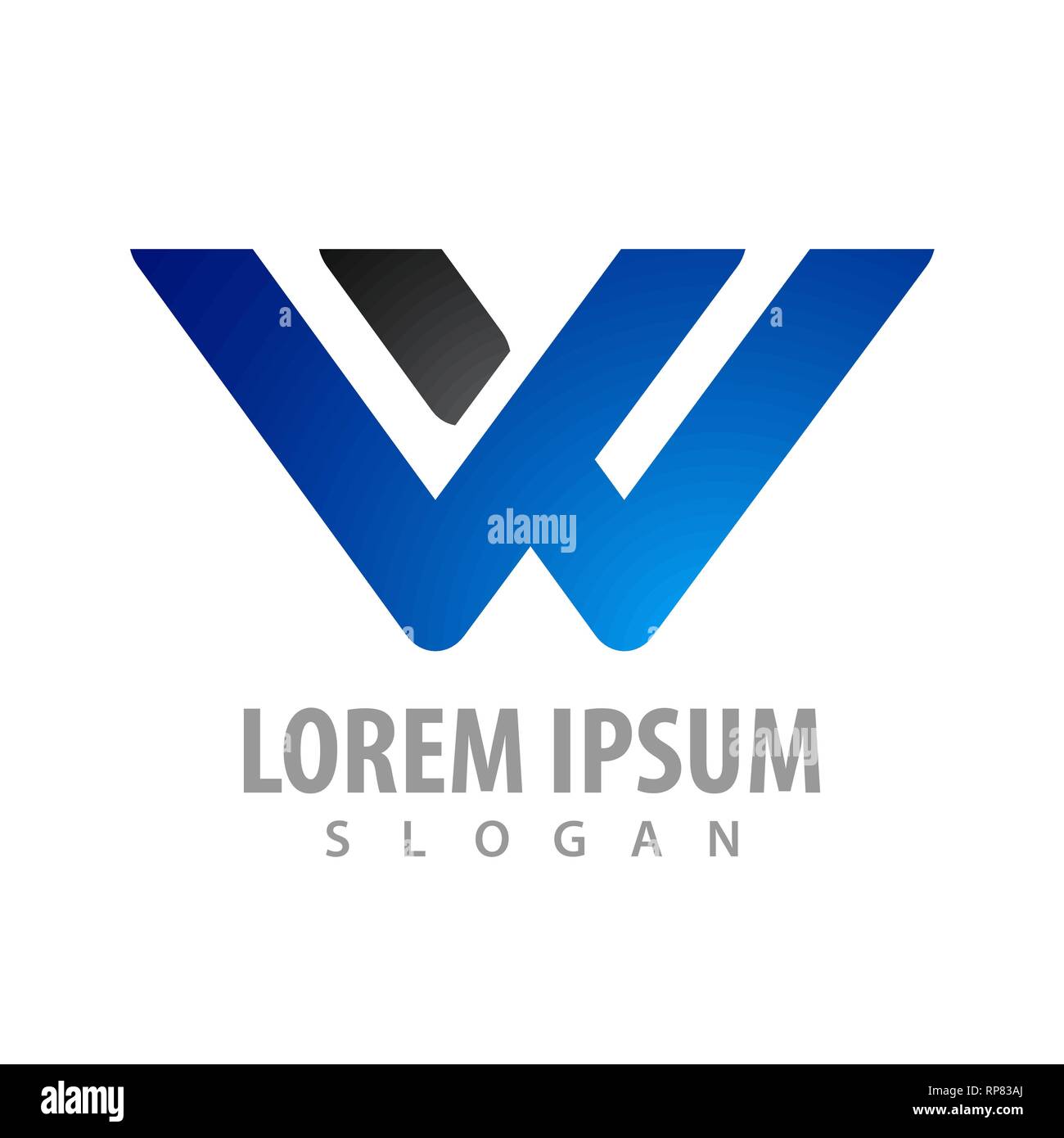 logo concept design. Initial letter W Symbol graphic template element ...