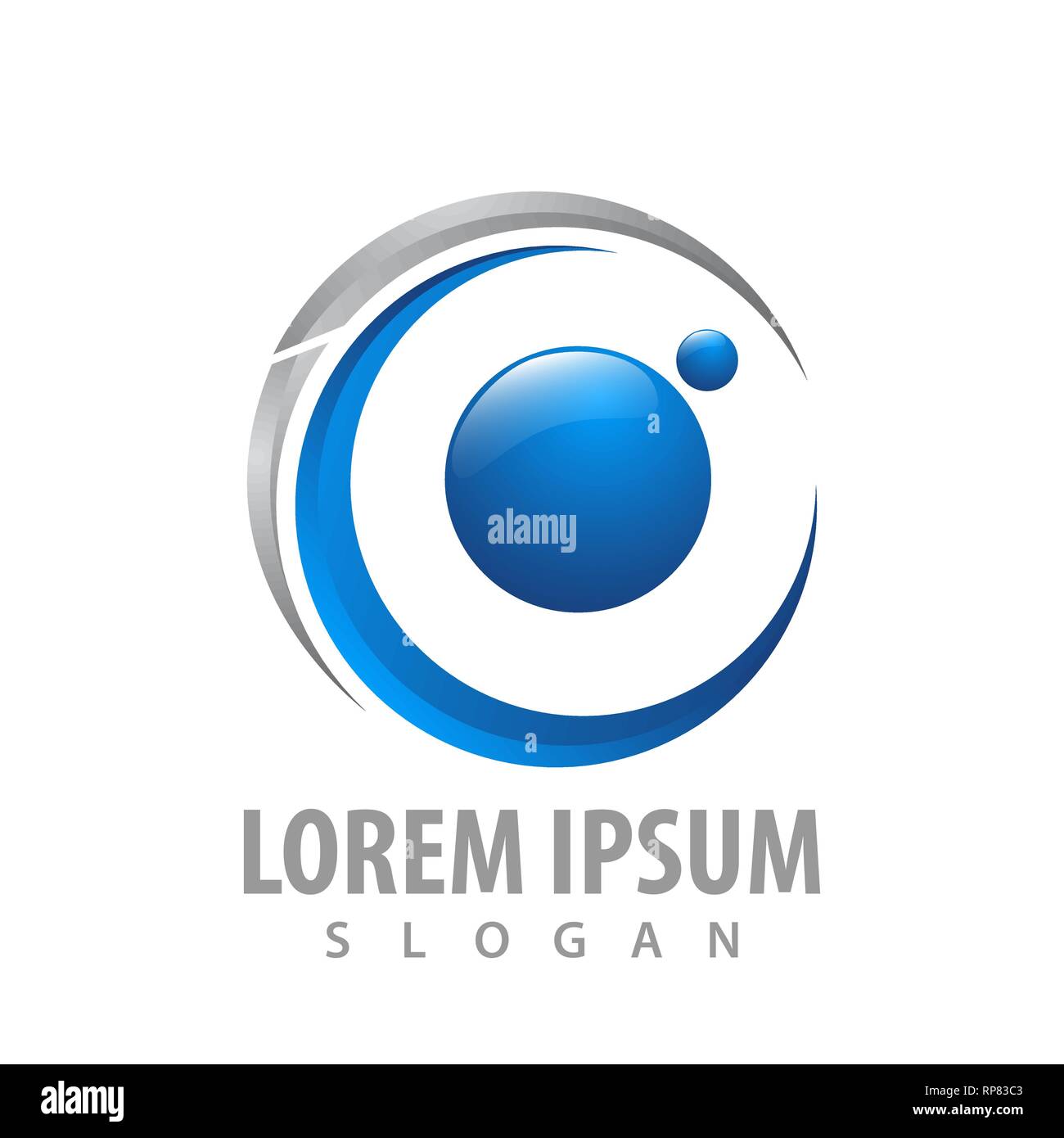 logo concept design. Orbit circle planet. Symbol graphic template ...